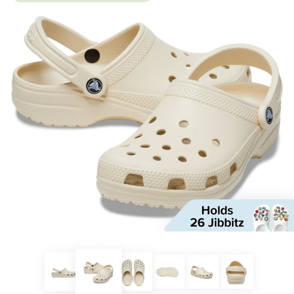 CROCS | Shoes | Nwt Unisex Bone White Clog Crocs | Poshmark